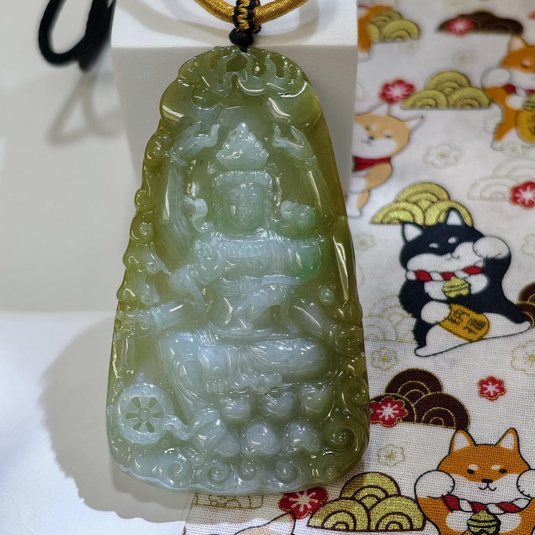 Thousand-armed Goddess of Mercy 千手观音 Senju Kannon • Golden Green Icy ...