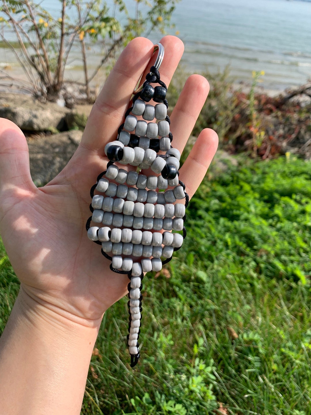 Mouse/rat Beaded Keychain - Etsy Canada