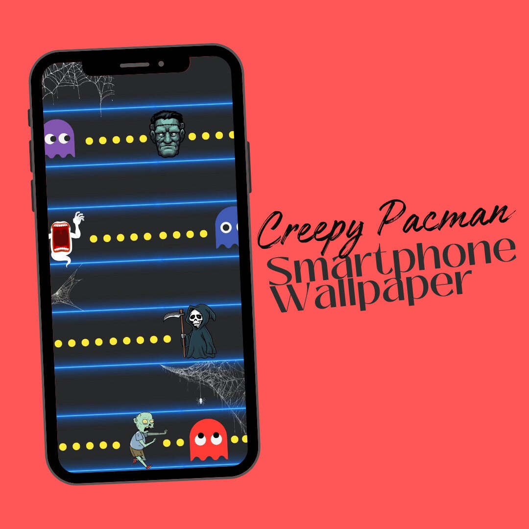 Scary Pacman Halloween Wallpaper - Etsy UK
