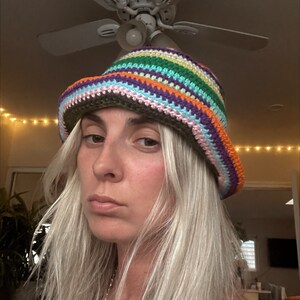 Multi Colored Bucket Hat - Etsy
