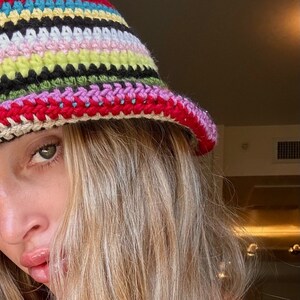 Multi Colored Bucket Hat - Etsy