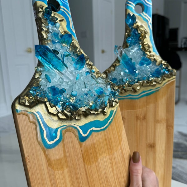 Geode Resin Charcuterie Boards - Etsy