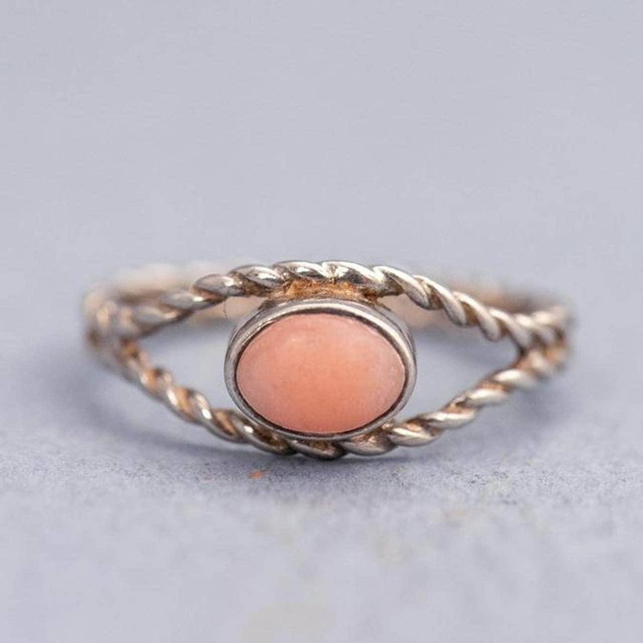 Certified Natural Mediterranean Sea Orange Coral Ring Astrology Purpose ...