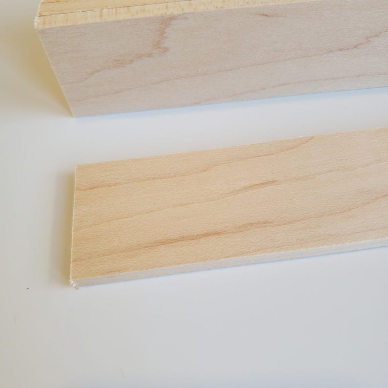 Lot of 10 Thin MAPLE Unfinished Lumber Wood Strips 12-3/4" X 1-3/8" X 3 ...