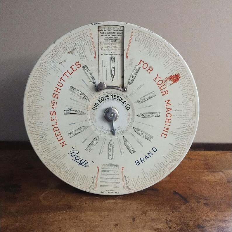 Antique Boye Needle & Shuttle Dispenser: 1906/07 Patents, Working ...