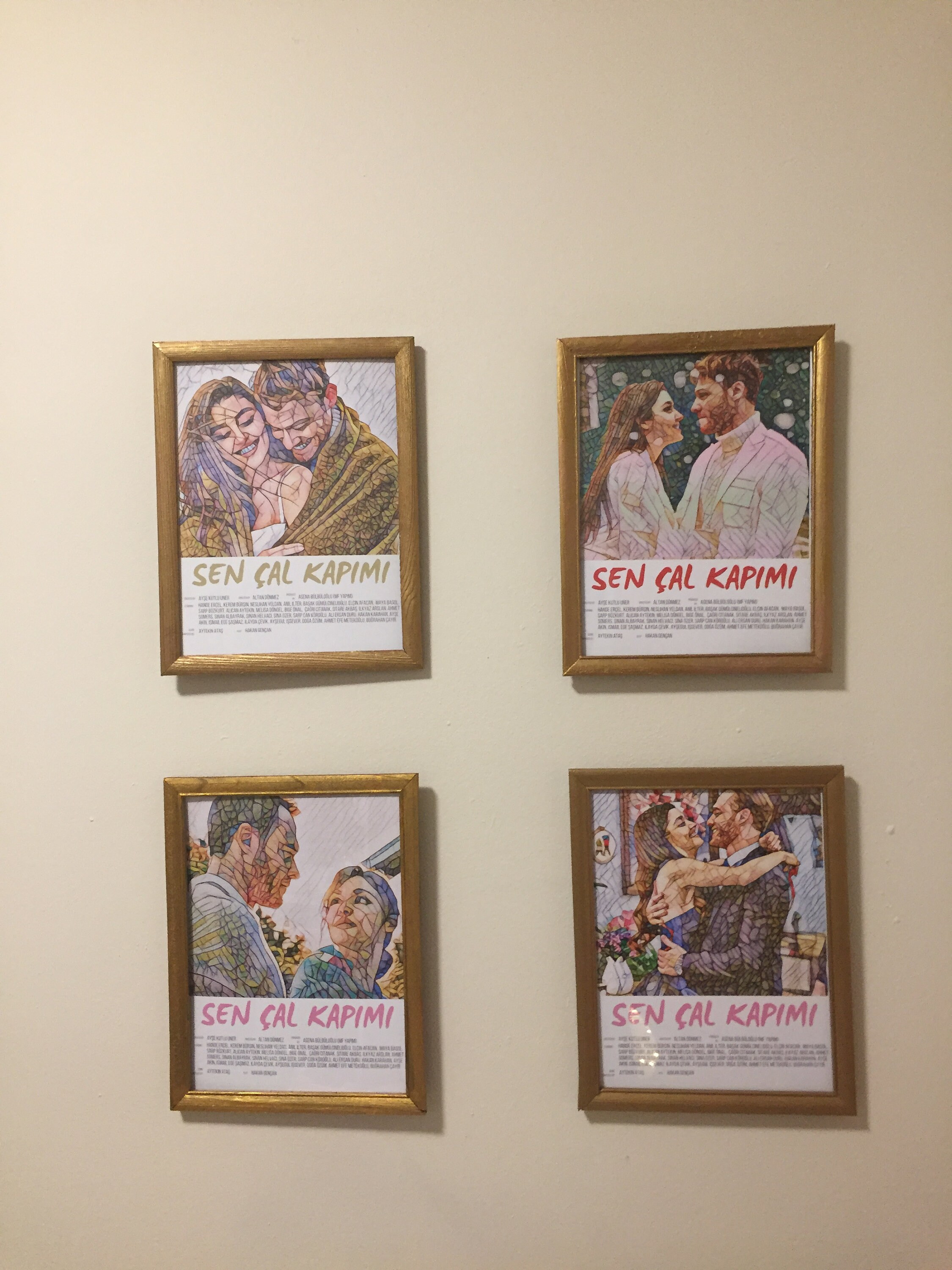 SEN ÇAL KAPIMI Framed Mosaic Poster 8.5 X 11 toz - Etsy