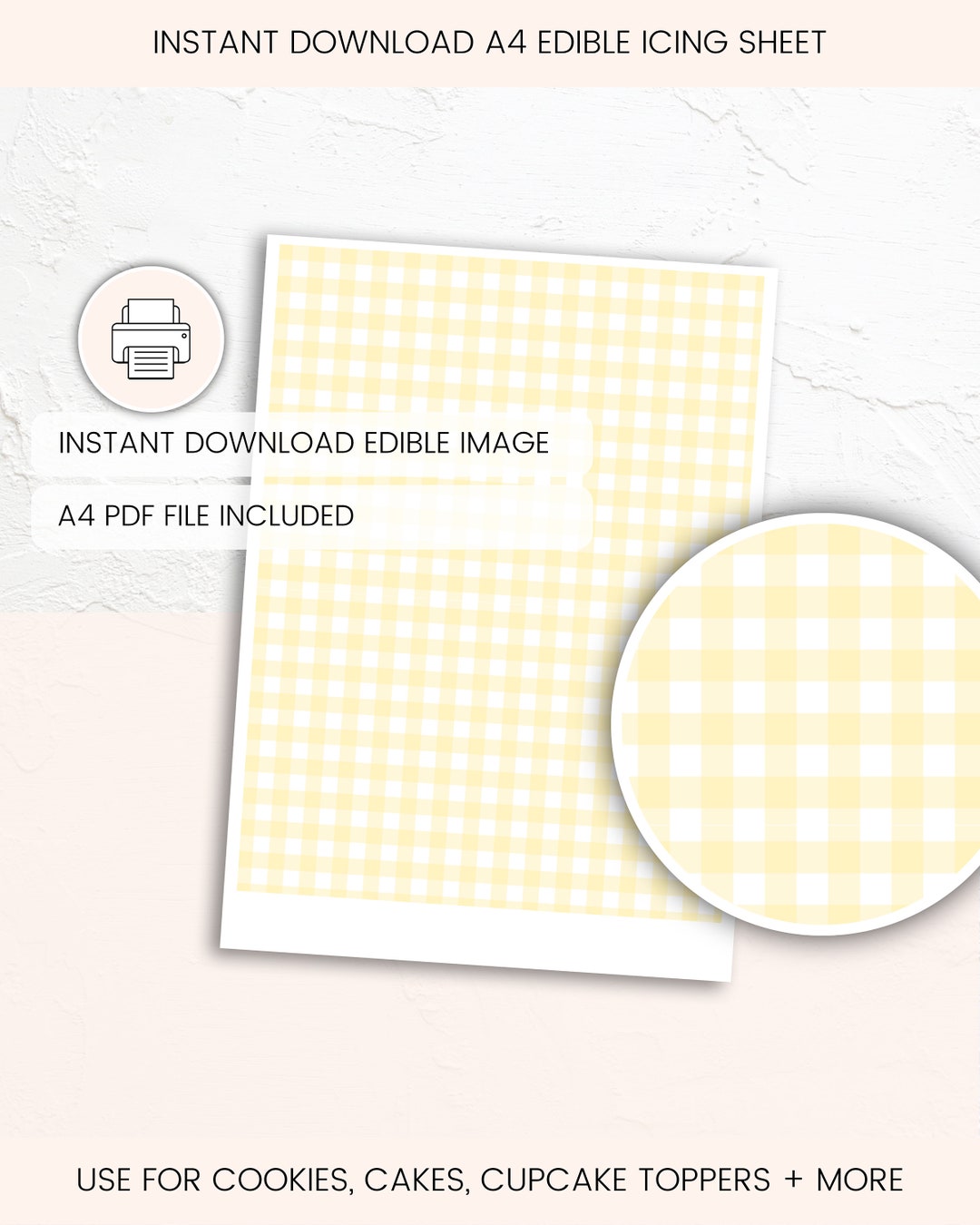 DIGITAL DOWNLOAD Edible Icing Print | A4 Icing Sheet File | Use for ...