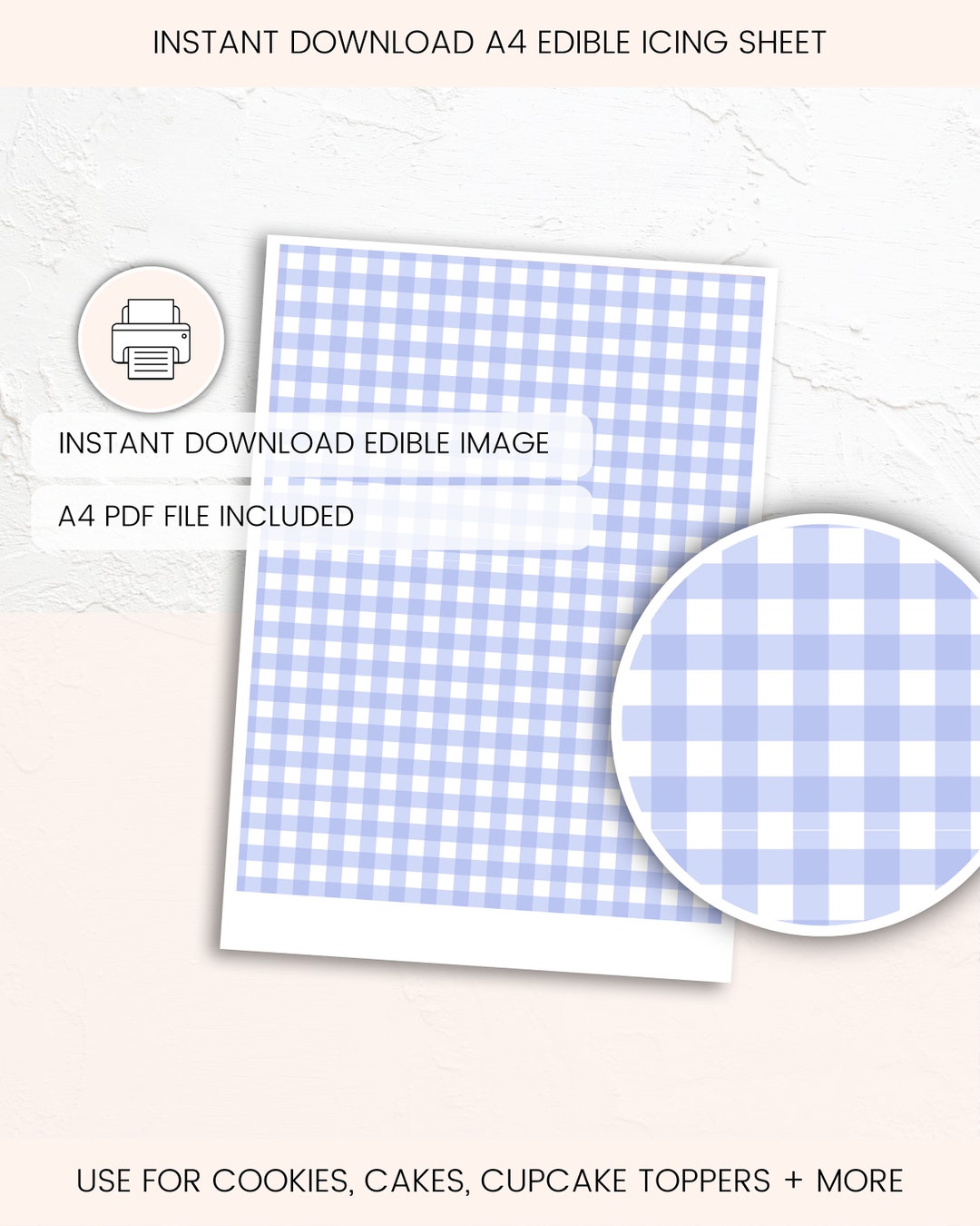 DIGITAL DOWNLOAD Edible Icing Print | A4 Icing Sheet File | Use for ...