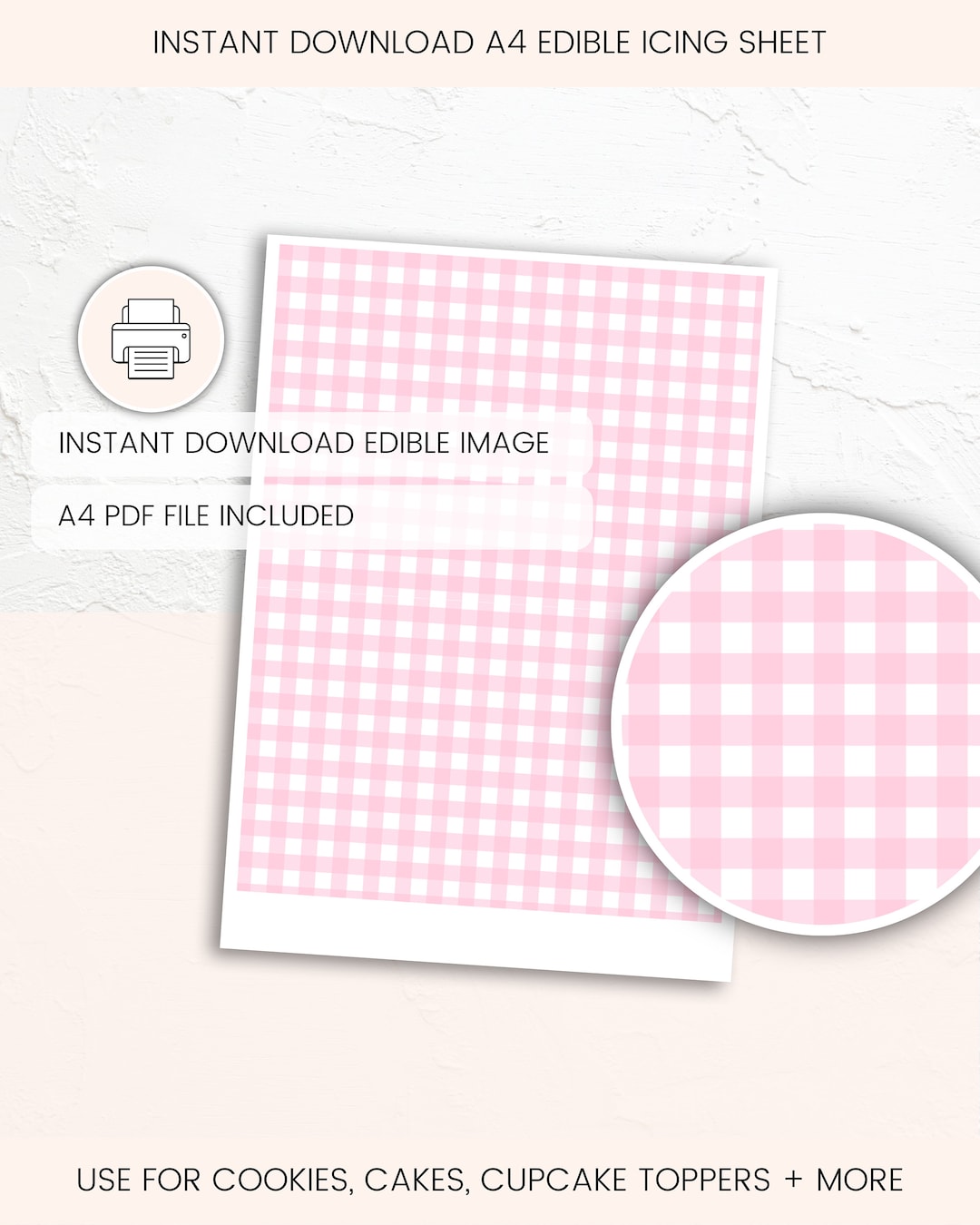 DIGITAL DOWNLOAD Edible Icing Print | A4 Icing Sheet File | Use for ...