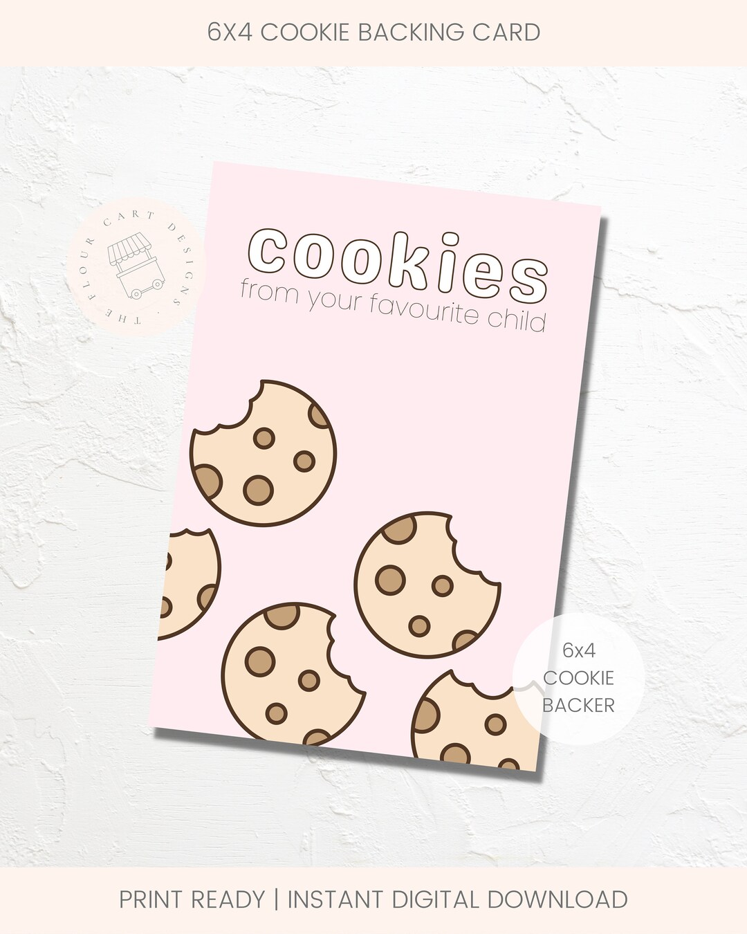 DIGITAL 'happy Mother's Day' Cookie Backing Card | 6 X 4 | Single Sided ...