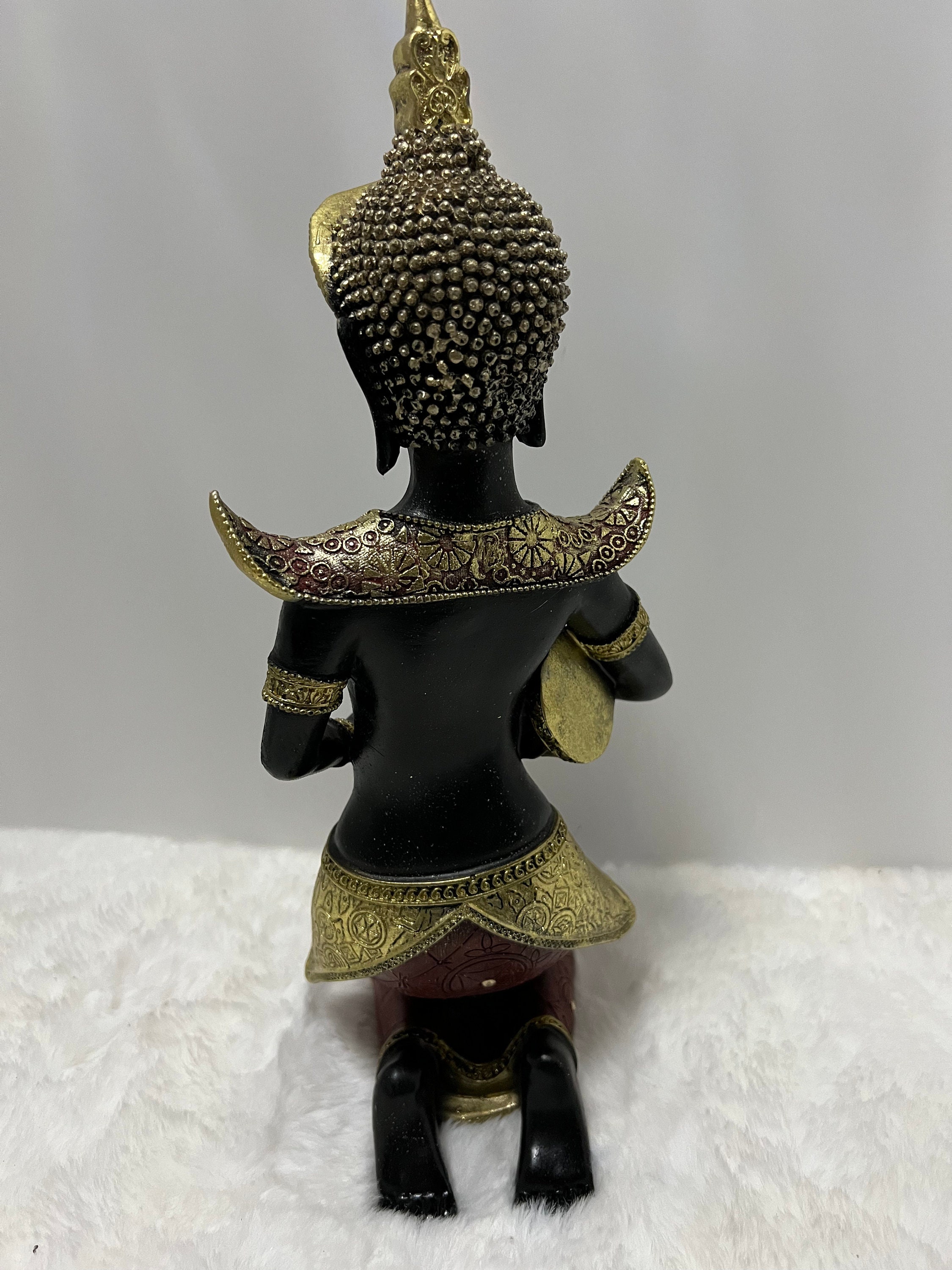 Powerful Buddha Golden Fortune Statue - Etsy