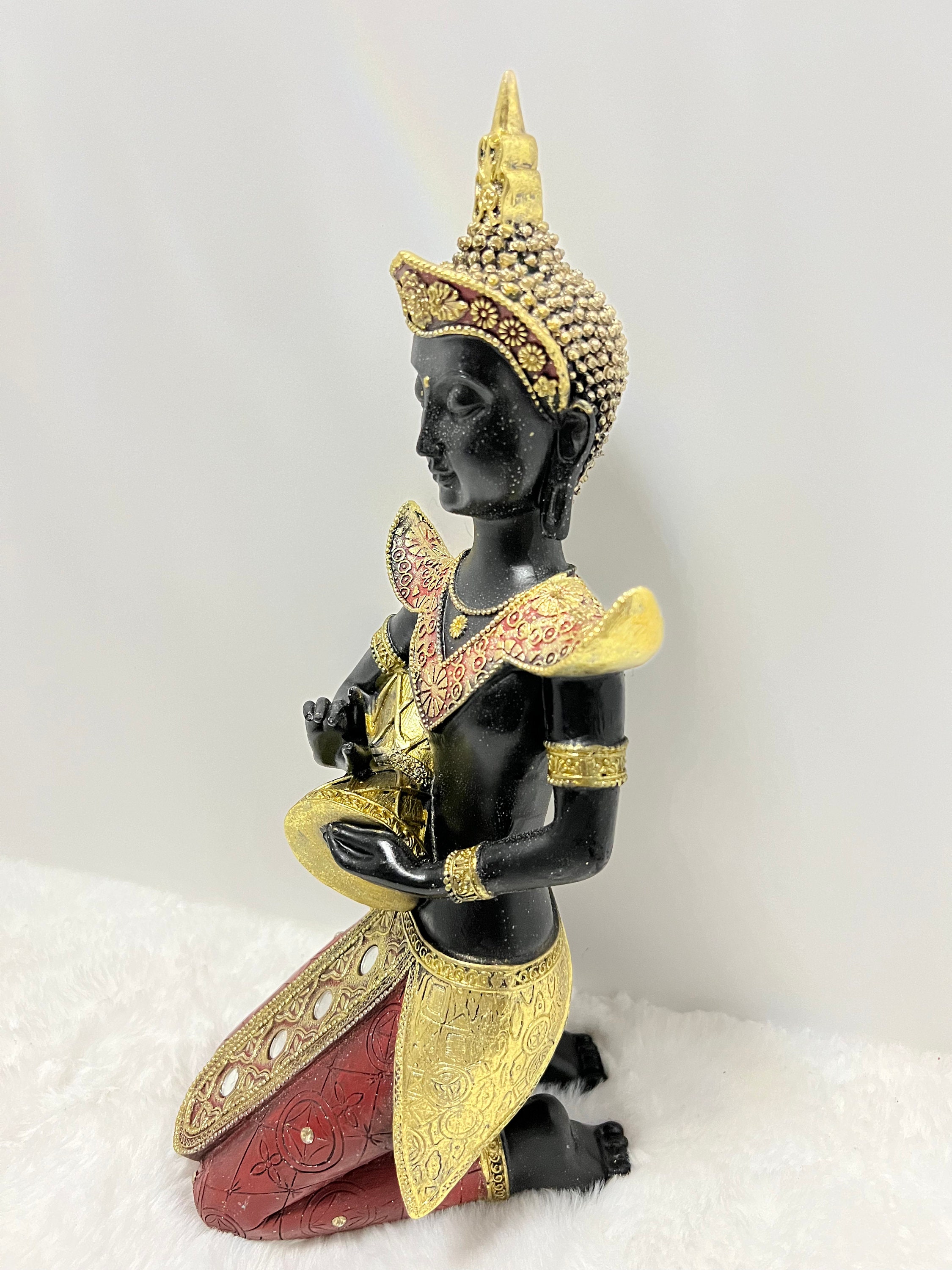 Powerful Buddha Golden Fortune Statue - Etsy