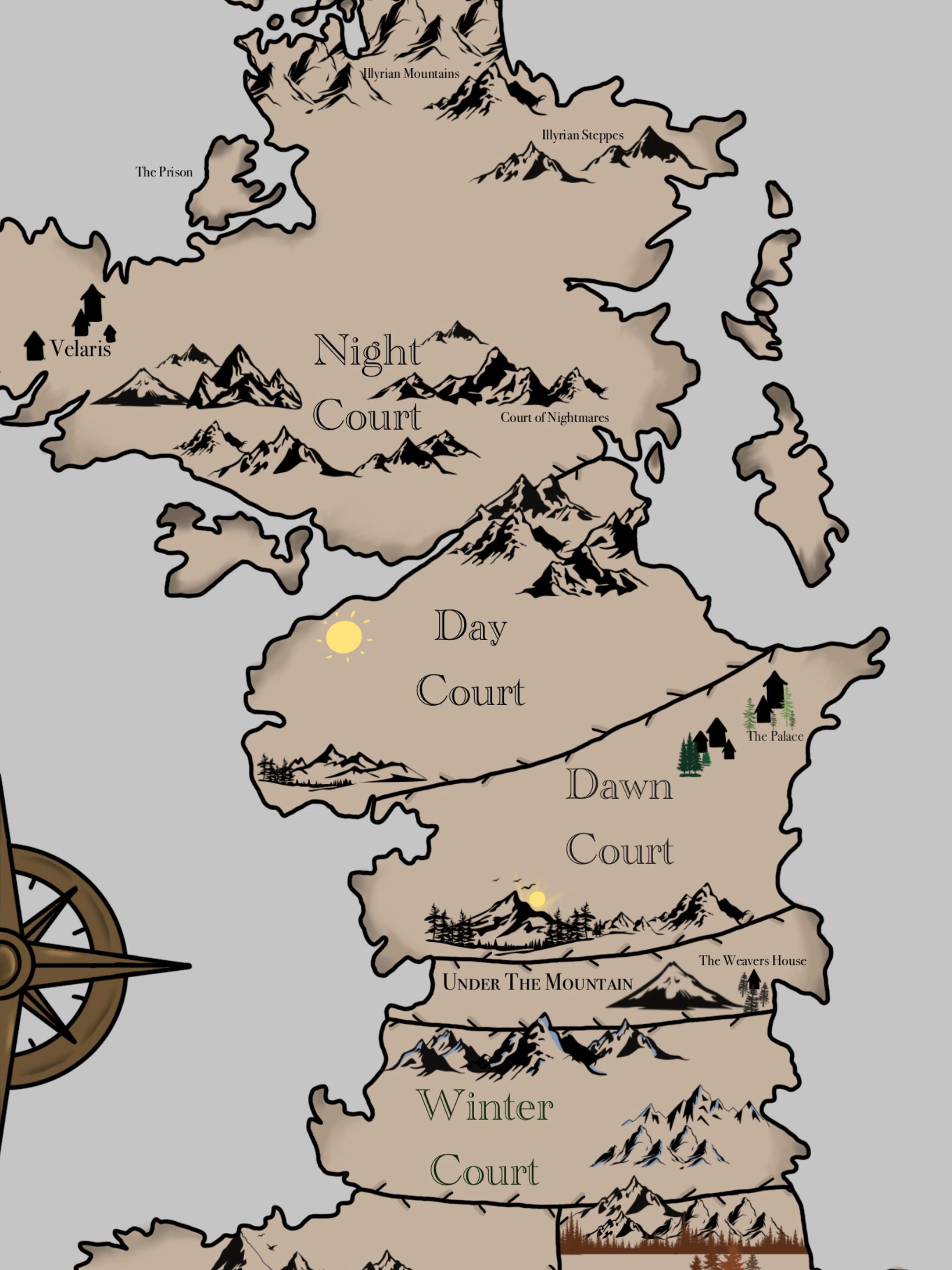 Acotar Map Wall Art | Etsy