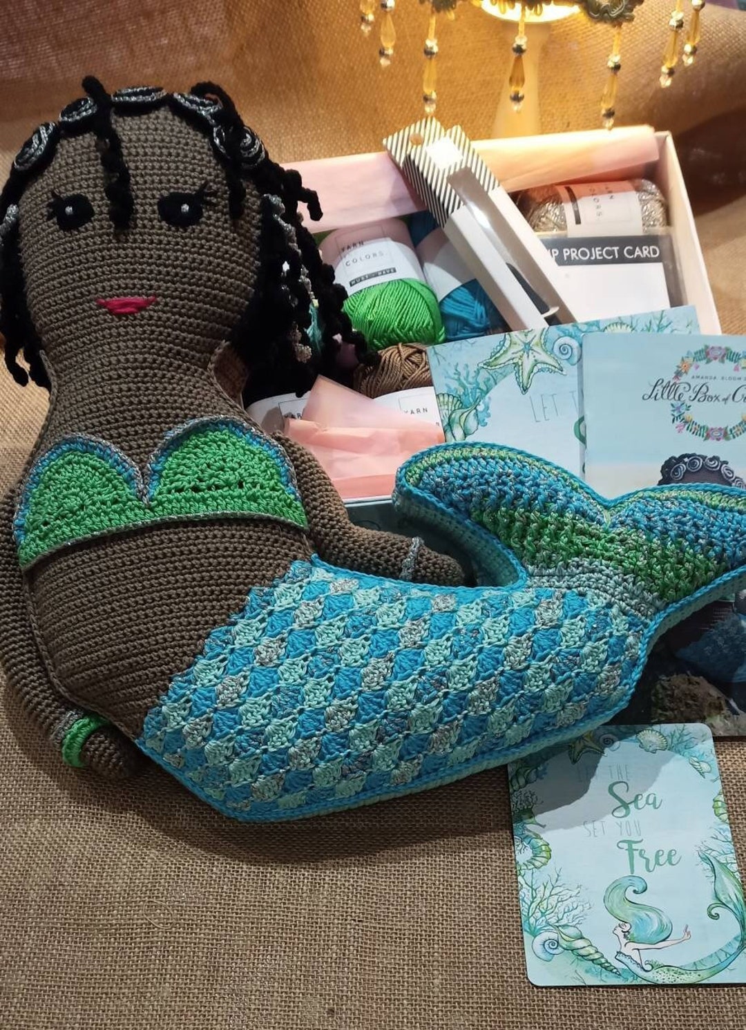 Little Box of Crochet - Marilla the Mermaid. Crochet Pattern and Yarn ...