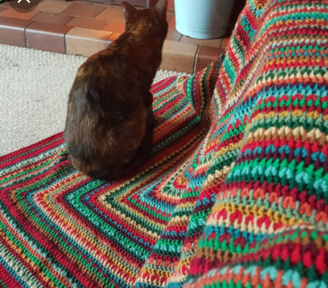 Yuletide Crochet Blanket by Attic 24 Yarn Pack - Etsy UK