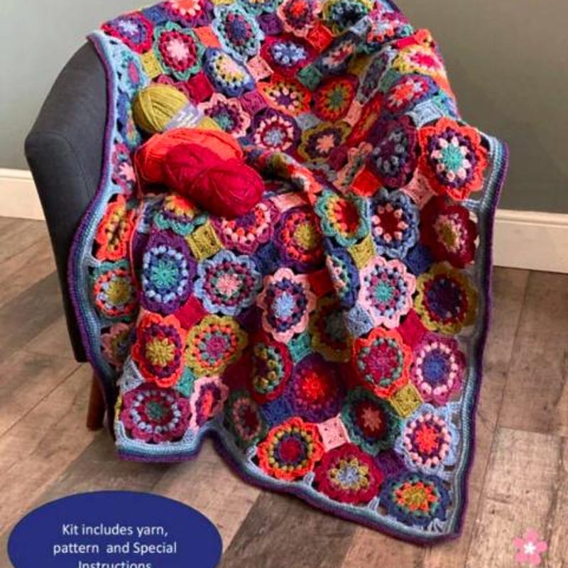 Crochet Blanket Kit - Etsy