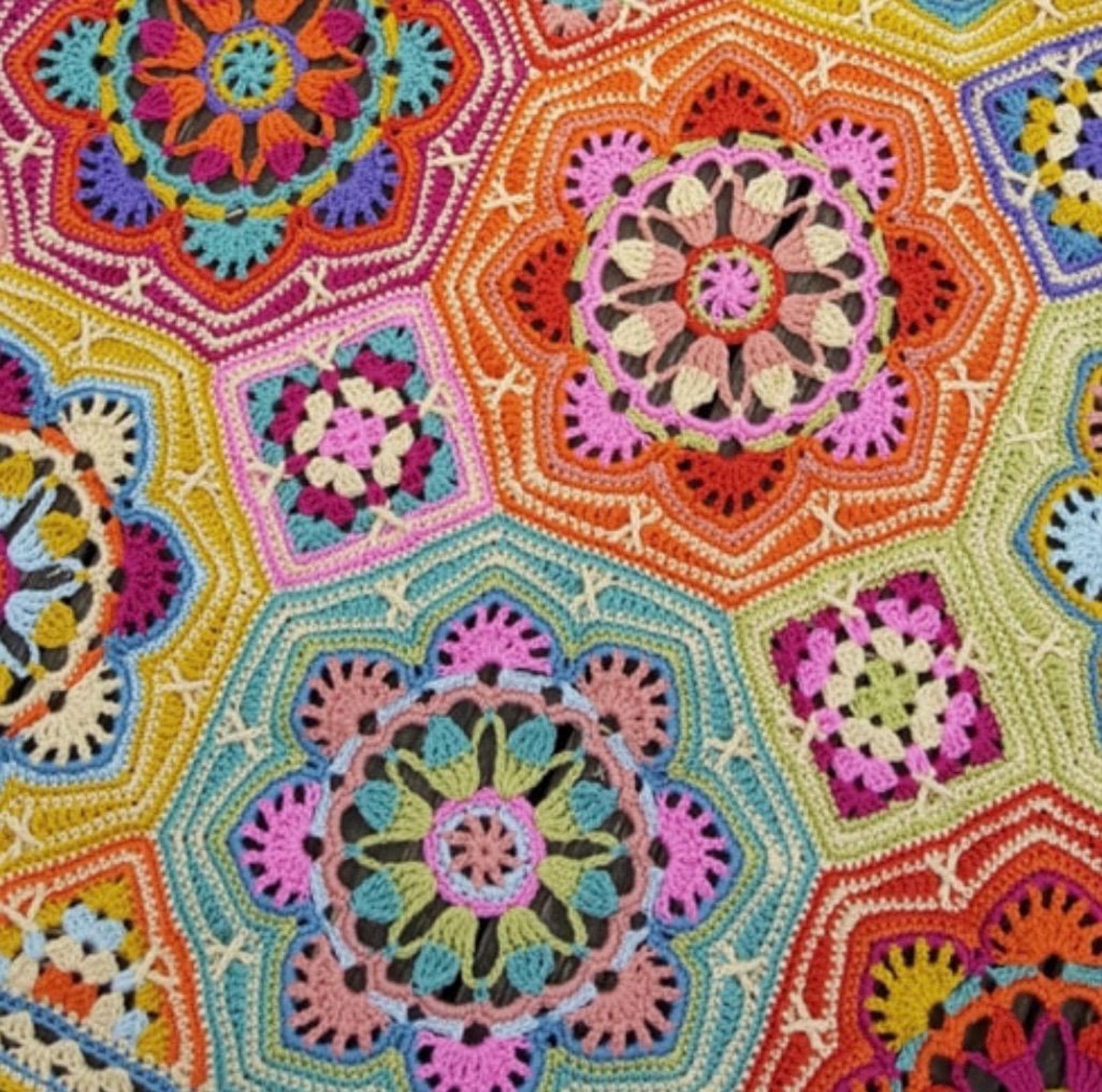 Persian Tiles - Eastern Jewels Crochet Blanket - Yarn and Pattern Pack ...