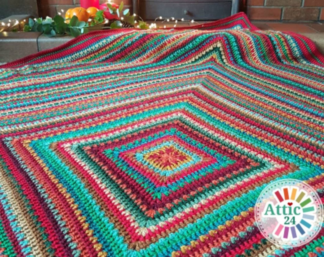 Yuletide Crochet Blanket by Attic 24 , Yarn Pack - Etsy