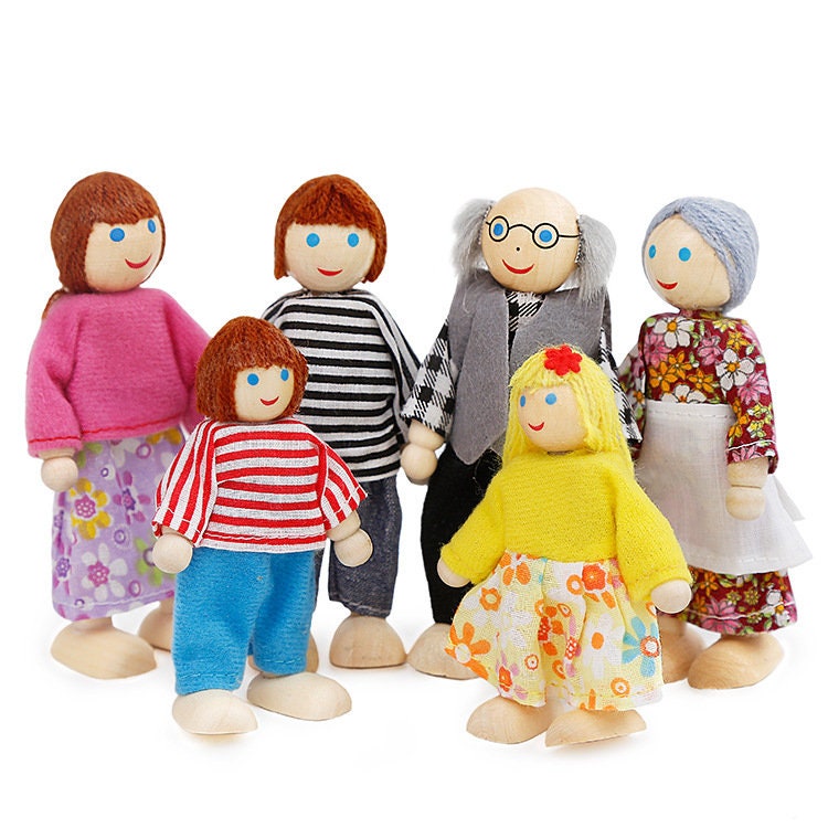 6PCS Full Family Doll Small Kids Toys Doll House Play Set - Etsy