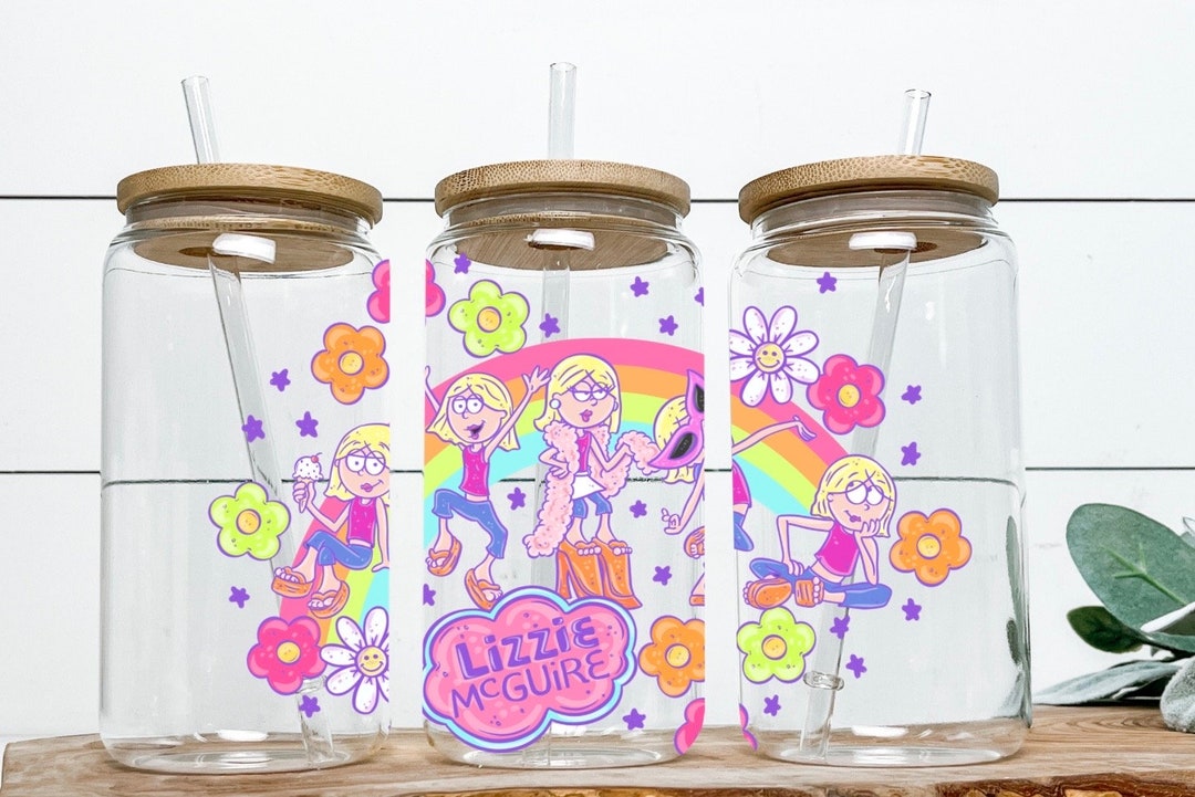 Cartoon Lizzie Glass Cup - Etsy