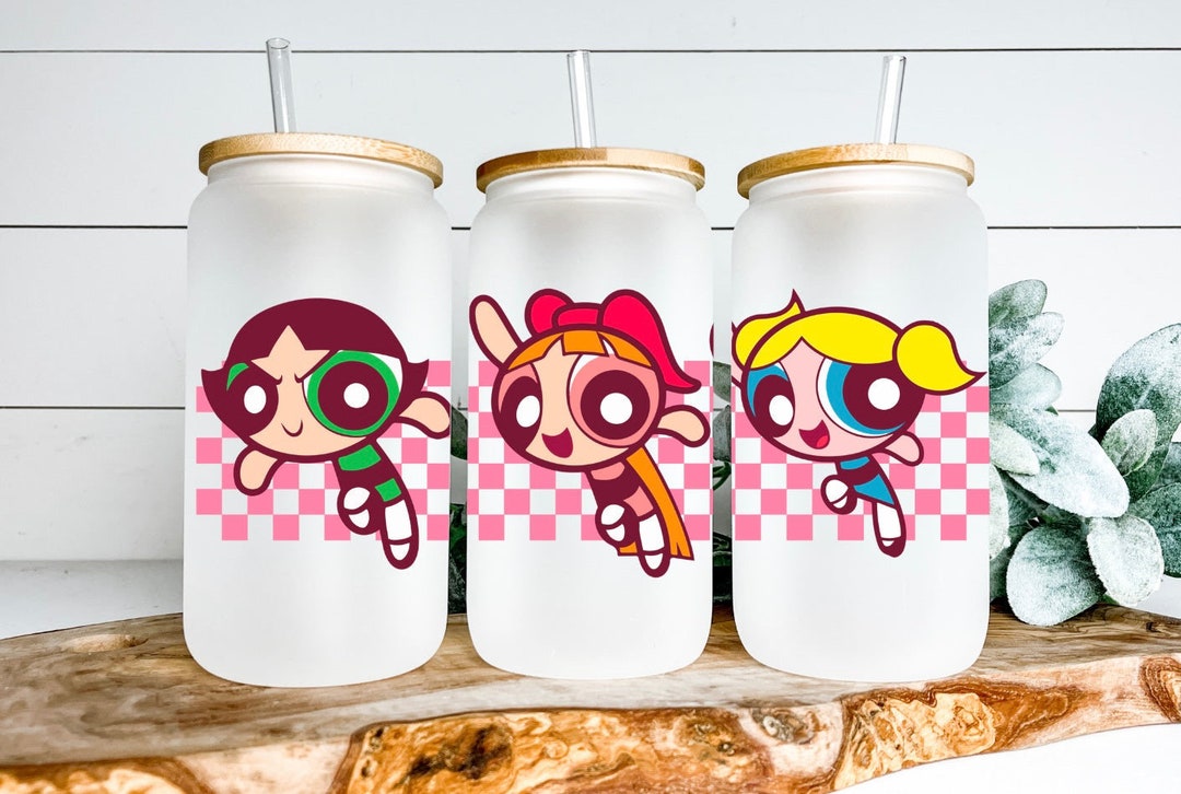 Powerpuff Girls Glass Cup - Etsy