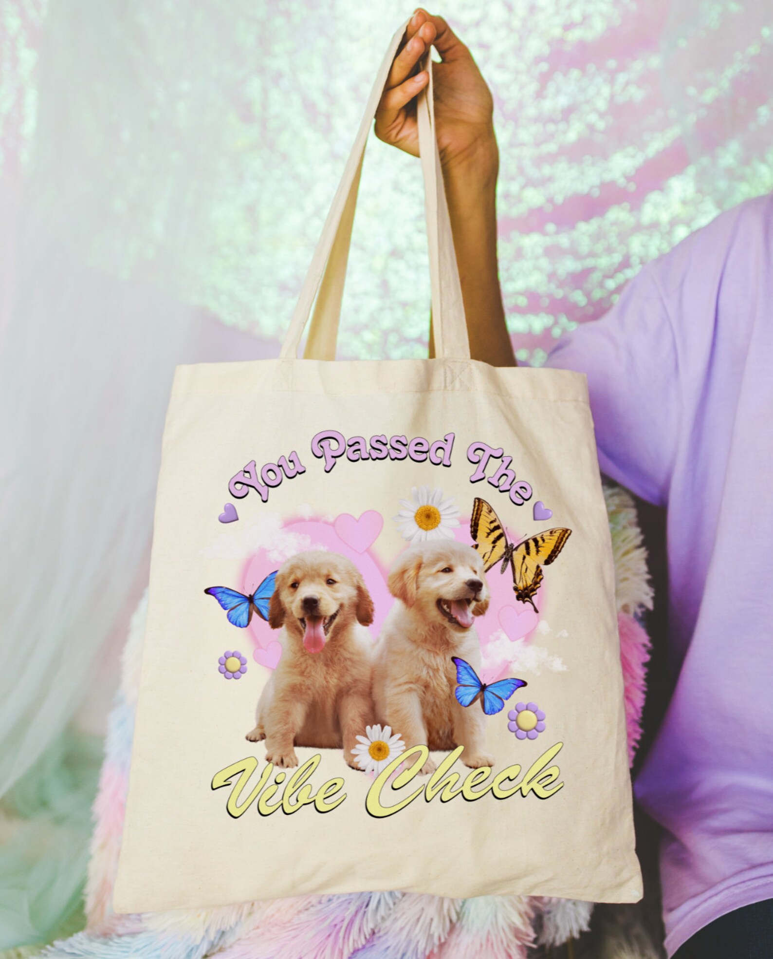 You Passed the Vibe Canvas Tote Bag | Funny Tote Bag | Reusable Tote ...