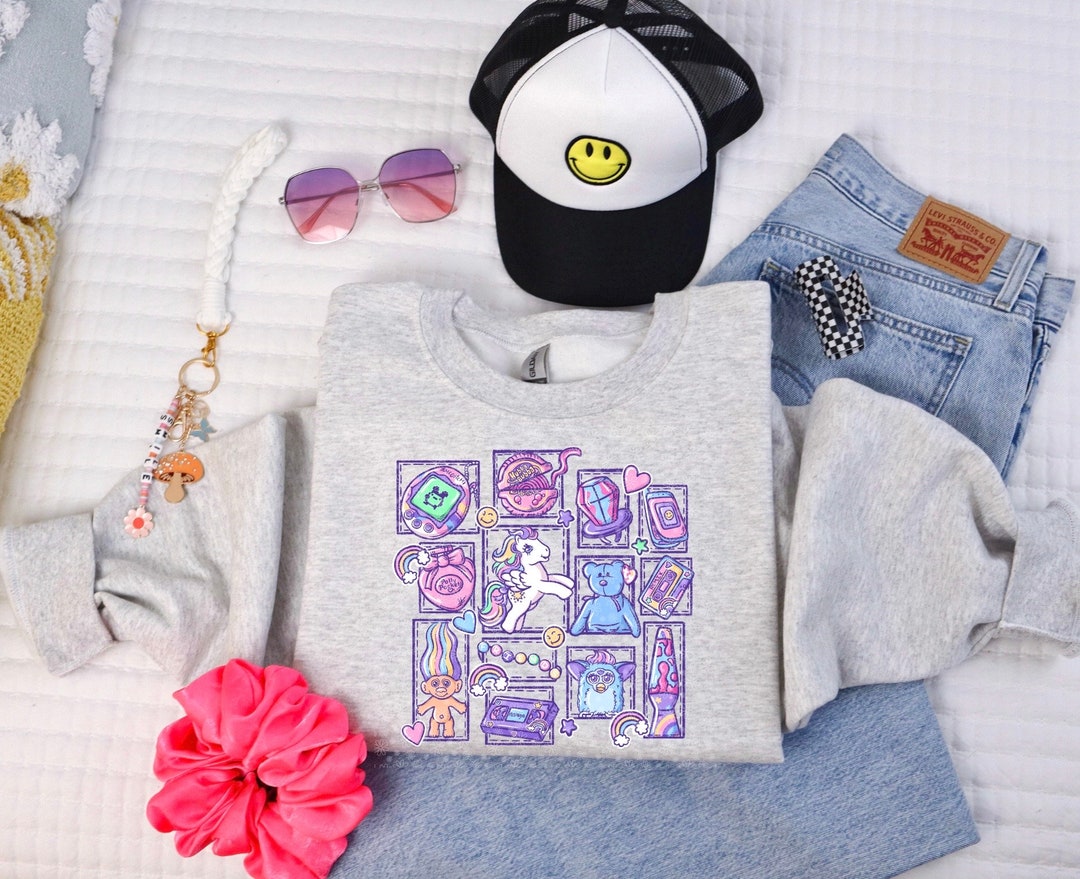 90s Nostalgia Patches T-shirt or Sweatshirt - Etsy