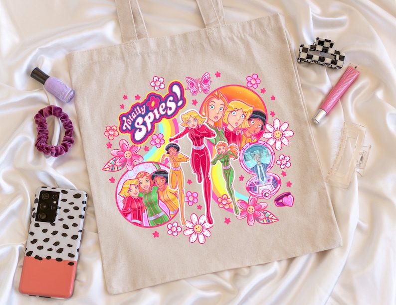 Totally Spies Canvas Tote Bag | Funny Tote Bag | Reusable Tote Bag ...