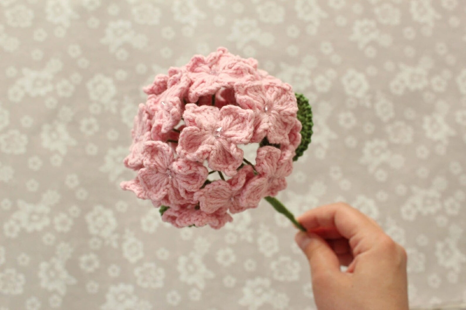 Crochet Hydrangea Flower Bouquet Handmade Knitted Hydrangea - Etsy