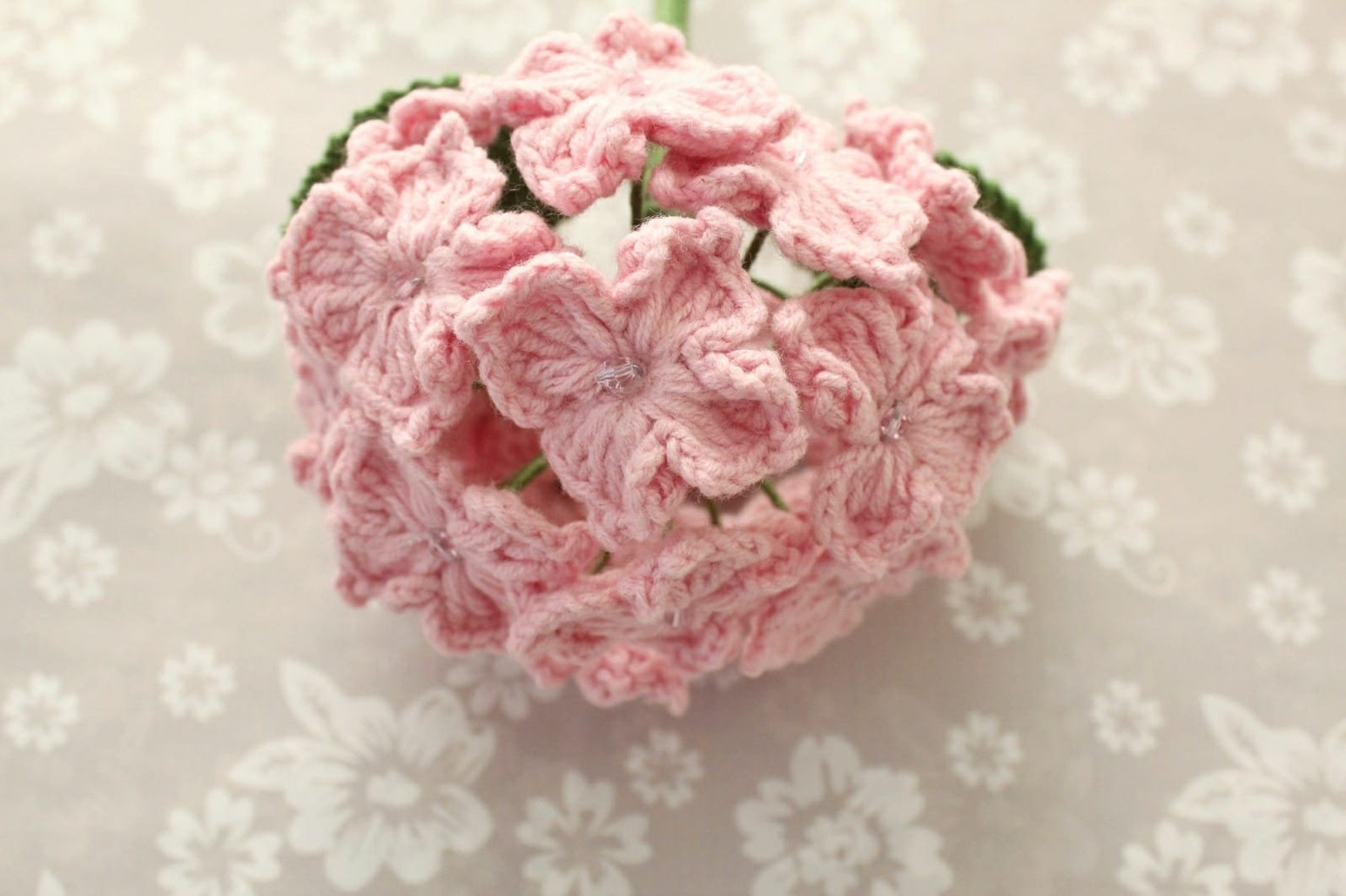Crochet Hydrangea Flower Bouquet Handmade Knitted Hydrangea - Etsy