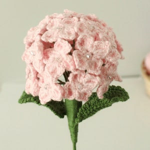 Crochet Hydrangea Flower Bouquet - Handmade Knitted Hydrangea Flower - Etsy