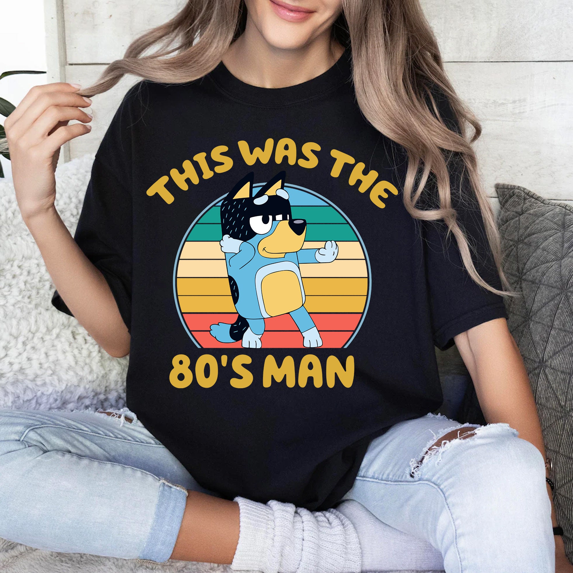 Bluey Dad PNG, This Was the 80's Man PNG, Bluey Family, Bluey Cartoon ...