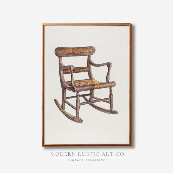 Antique Childs Rocking Chair - Etsy