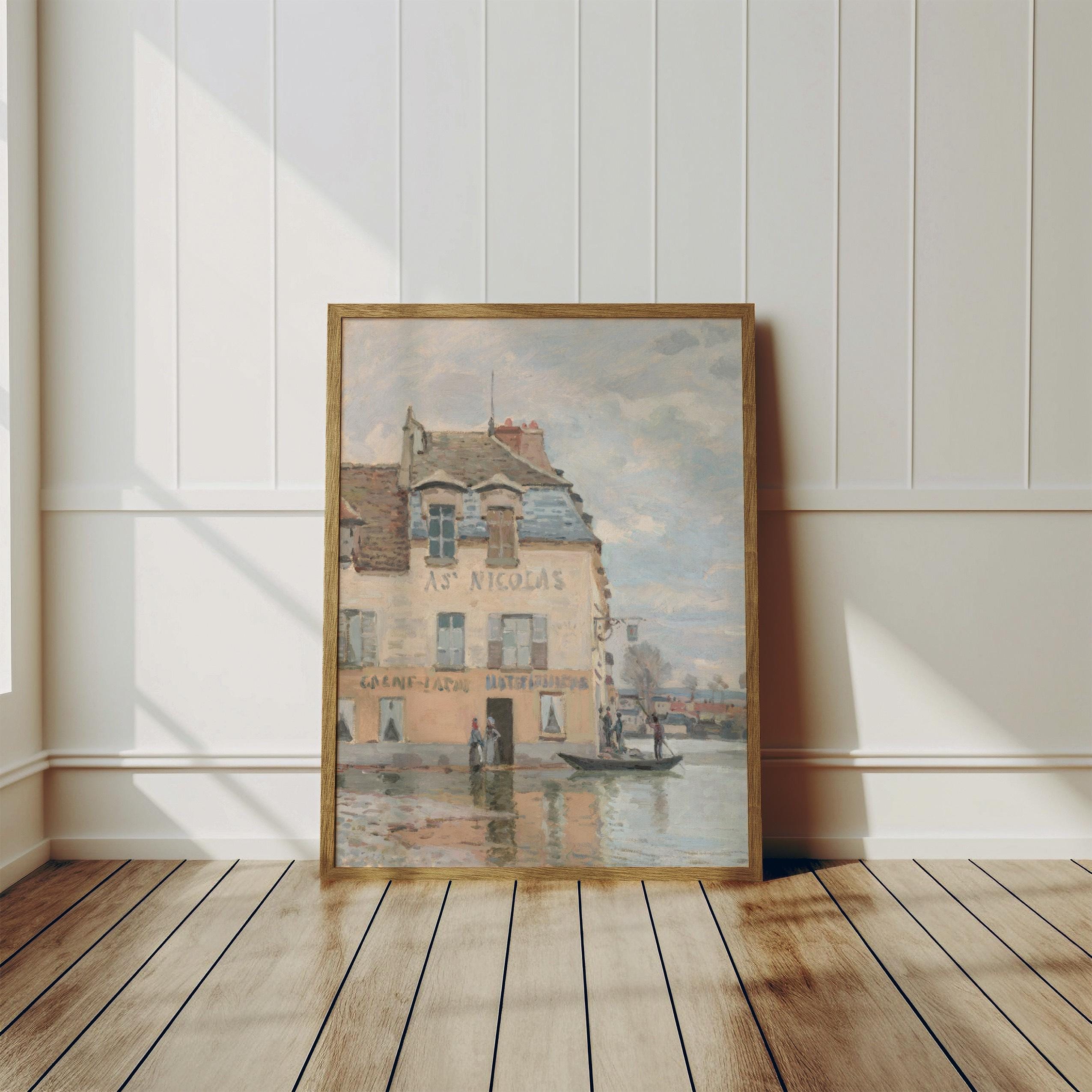 Muted Pastel Painting, Antique French Victorian Decor, French Country ...