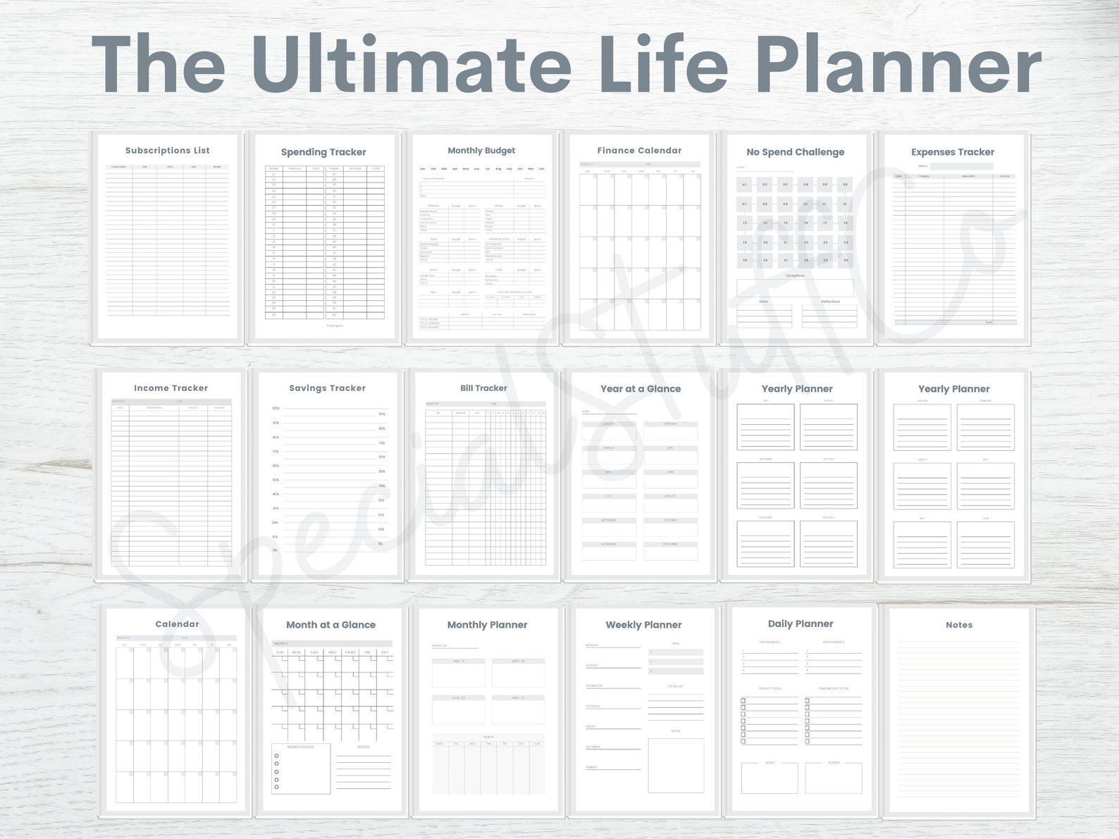 The Ultimate Life Planner ~ Printable ~ Life Planner ~ Life Journal ...