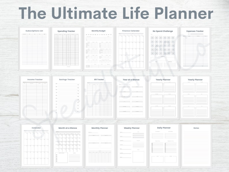 The Ultimate Life Planner ~ Printable ~ Life Planner ~ Life Journal ...