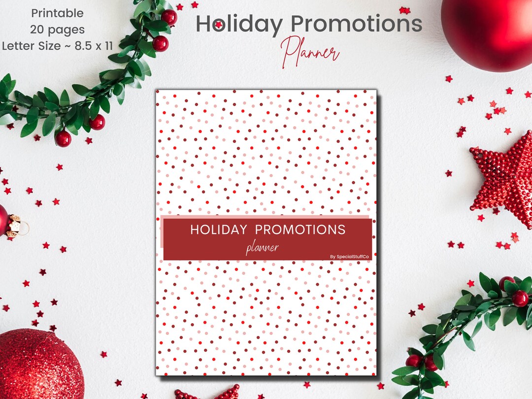 Holiday Promotions Planner ~ Printable ~ Direct Sales ~ Holiday Planner ...