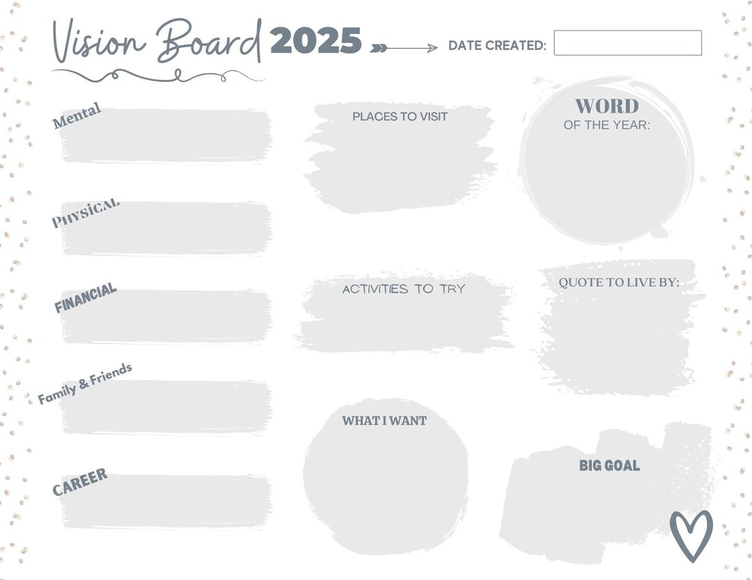 Vision Board | New Year Resolutions | Dream Board | Goal Setting ...