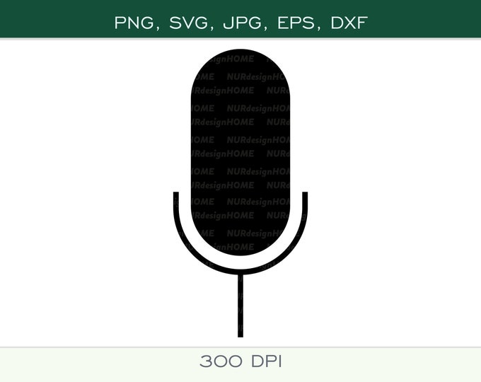Microphone - Digital File Download - Svg, Png, Eps, Jpg - Etsy Canada