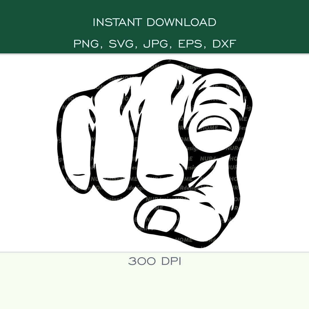 Pointing Finger Hand - Point You - Pointing at - SVG, PNG, Eps, Dxf ...