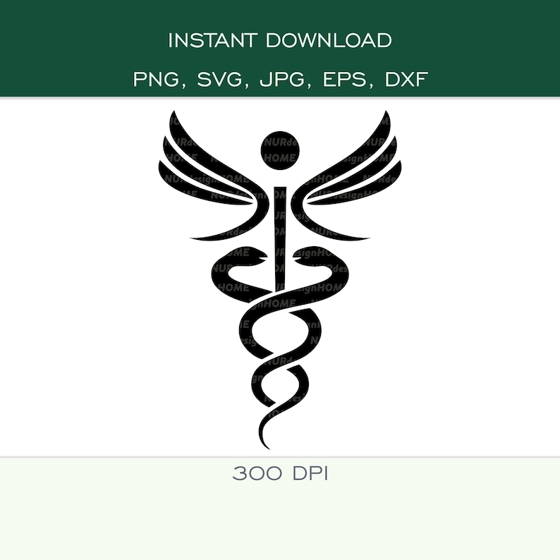 Printable Medical Symbol - SVG, PNG, Dxf, Eps, Jpg - MD - Nurse, Doctor ...