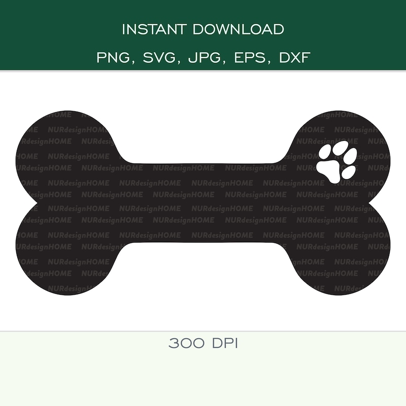 Paw Bone - Etsy