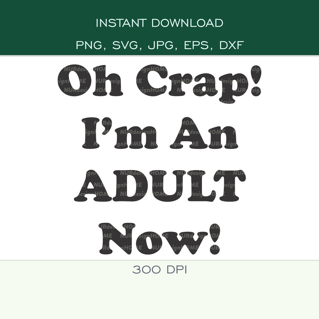Printable Digital Adult Word Template SVG, PNG, DXF, Eps, Jpg Instant ...