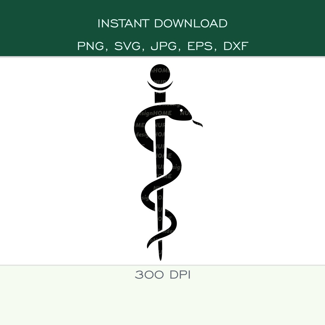 Printable Medical Symbol - SVG, PNG, Dxf, Eps, Jpg - MD - Nurse, Doctor ...