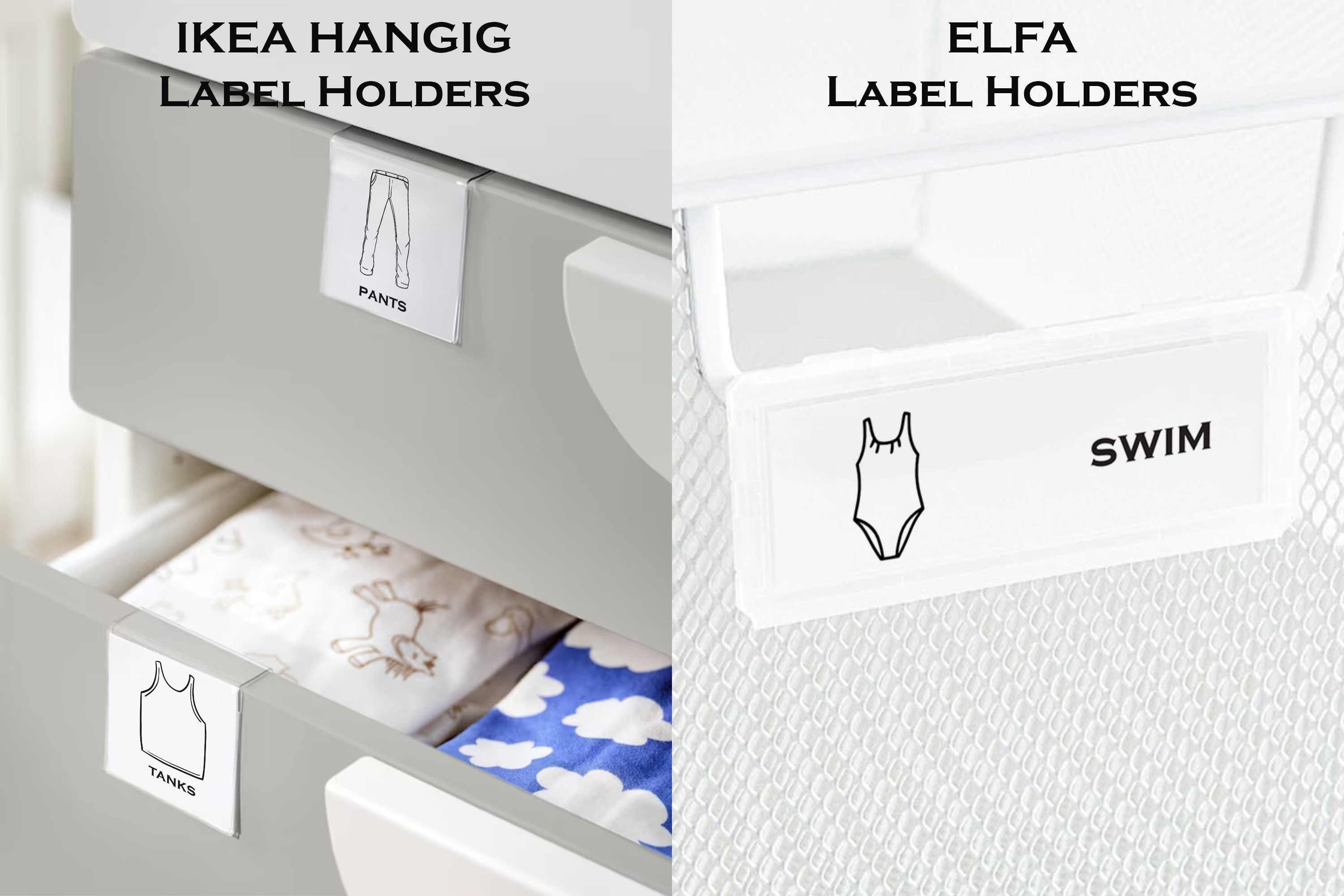 Printable Dresser Drawer Labels for Kids & Teens (boys, Girls ...