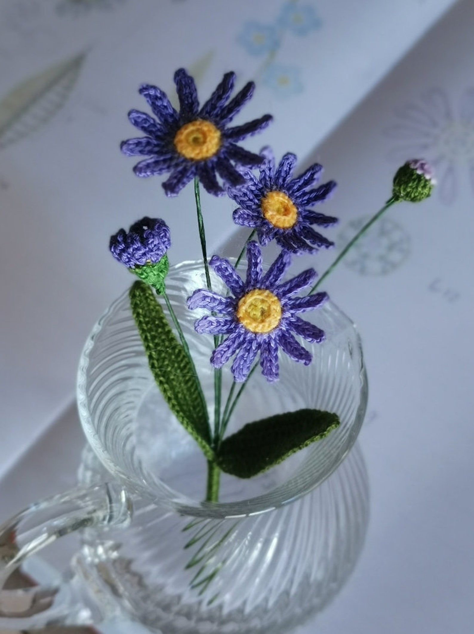 Crochet Video - ASTER Mini Bouquet Step by Step Tutorial - Level 3 - Etsy
