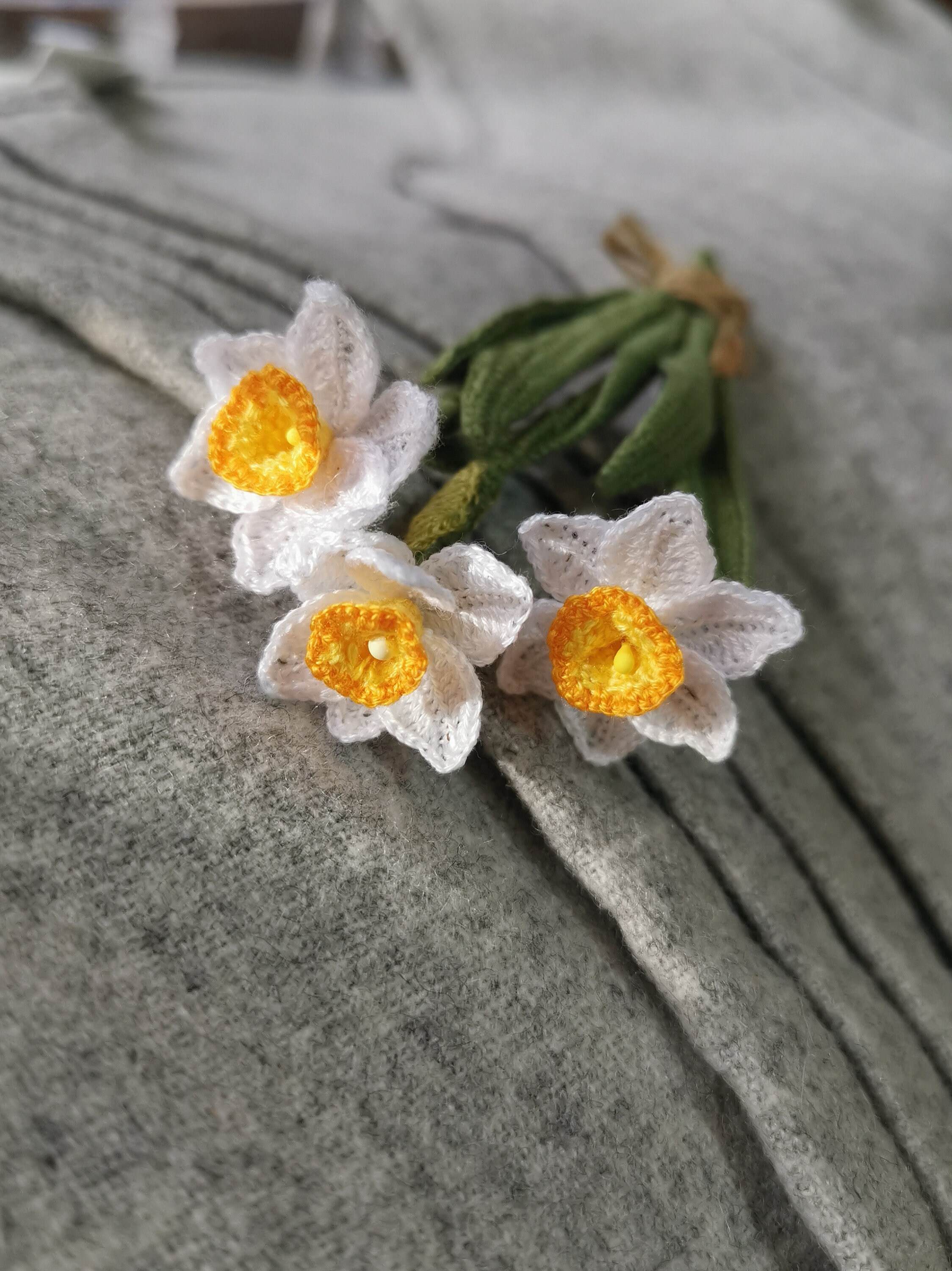 Crochet Pattern DAFFODIL Mini Bouquet Level 4 - Etsy