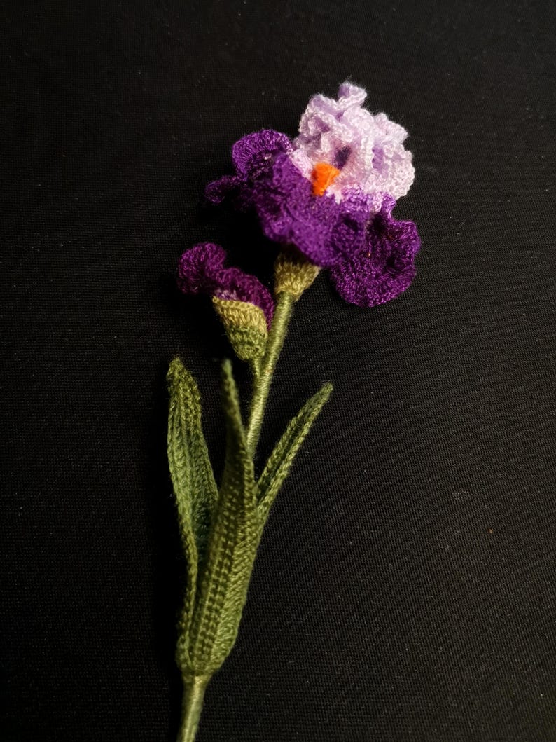 Crochet Pattern - BEARDED IRIS Flower Bouquet - Level 9 - Etsy