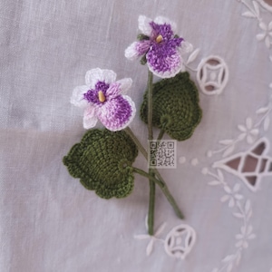 Crochet Pattern - VIOLET Mini Bouquet - Level 6 - Etsy