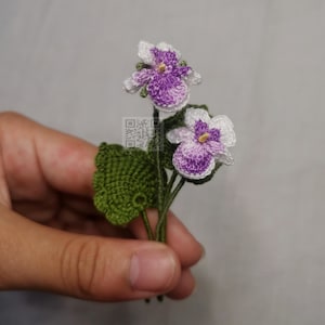Crochet Video - VIOLET Mini Bouquet Step by Step Tutorial - Level 6 - Etsy